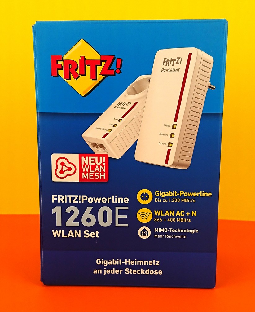 AVM Fritz Powerline 1260E Kit im Test: solide Leistung mit Mesh | Heise ...