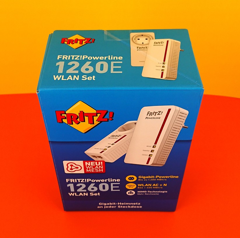 AVM Fritz Powerline 1260E Kit im Test: solide Leistung mit Mesh | Heise ...